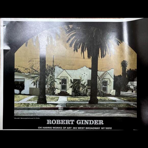 1988 Gallery Robert Ginder , OK Harris Works Of Art 19x25” Poster Rare HTF
